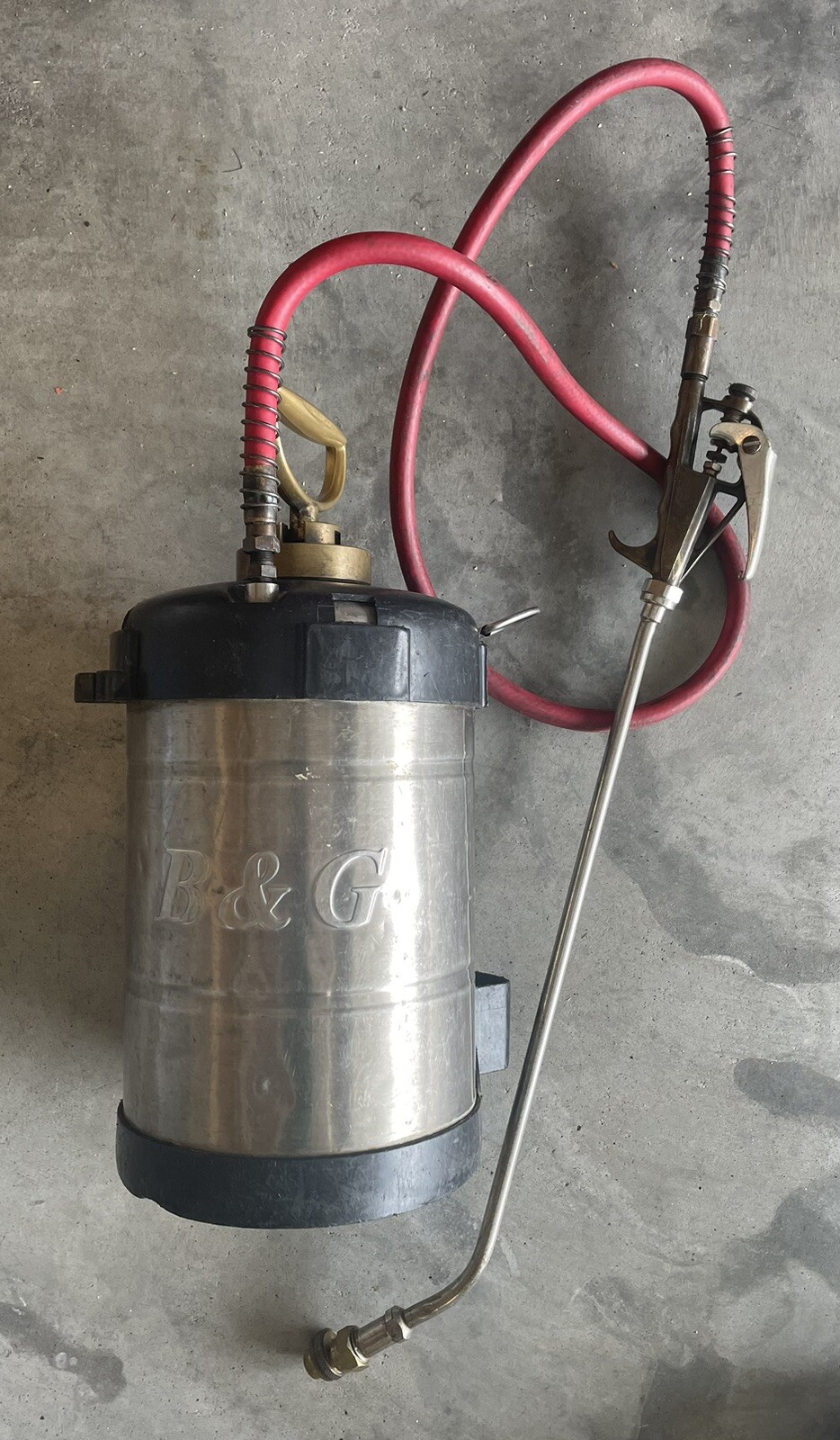 B&G 1 Gallon Compressed Air Sprayer. Complete & Working. 18” Extenda ...