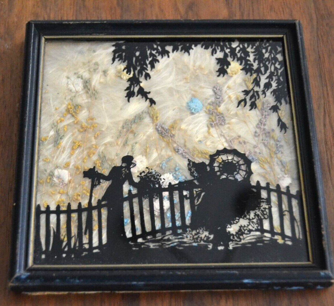 Reverse Silhouette Painting Reverse Painted Silhouette Framed Print
