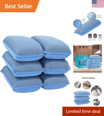 Miracle Microfiber Kitchen Sponge - Non-Scratch Heavy Duty - Removes ...