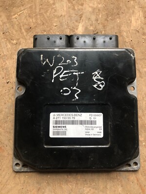 MERCEDES BENZ C CLASS W203 C180 KOMPRESSOR M271 ECU 5WK90479 08 A 271 ...
