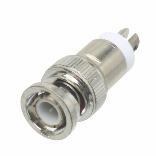 Connector BNC male plug 1.9mm clip screw edge mount 50Ω for attaching ...