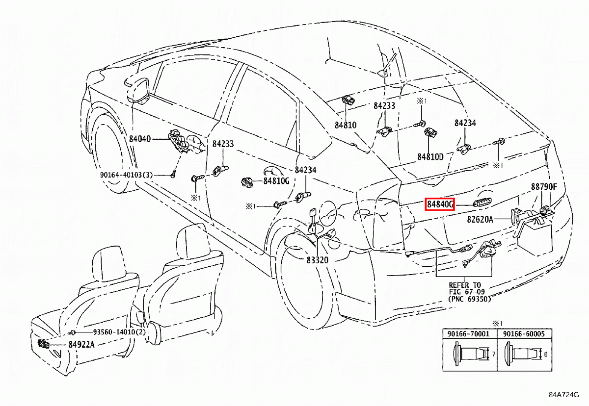 Genuine Lexus RX350 GGL16 GGL15 GGL10 Back Door Trunk Lift Gate Switch ...