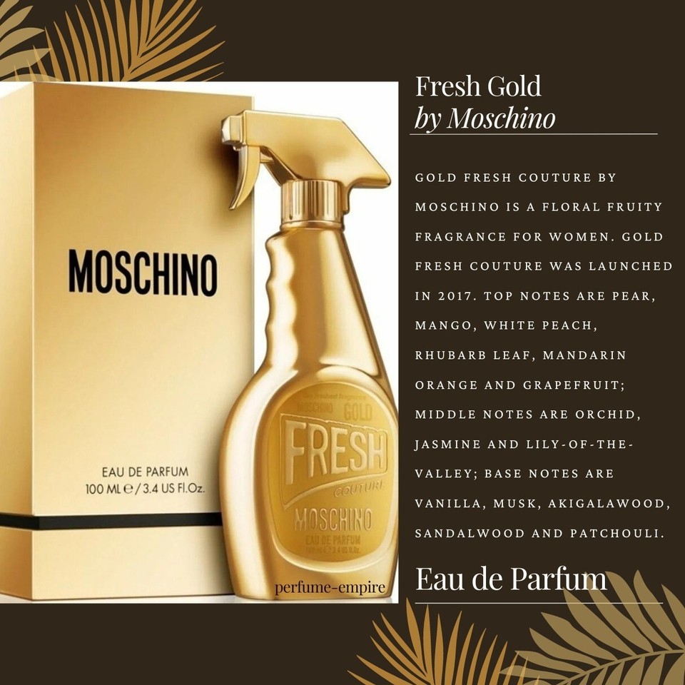 Fresh Gold by Moschino perfume for women EDP 3.3 / 3.4 oz New in Box ...