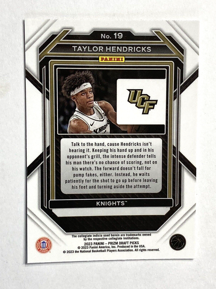 2023 Panini Prizm Draft Picks Taylor Hendricks Rookie Card #19 | eBay