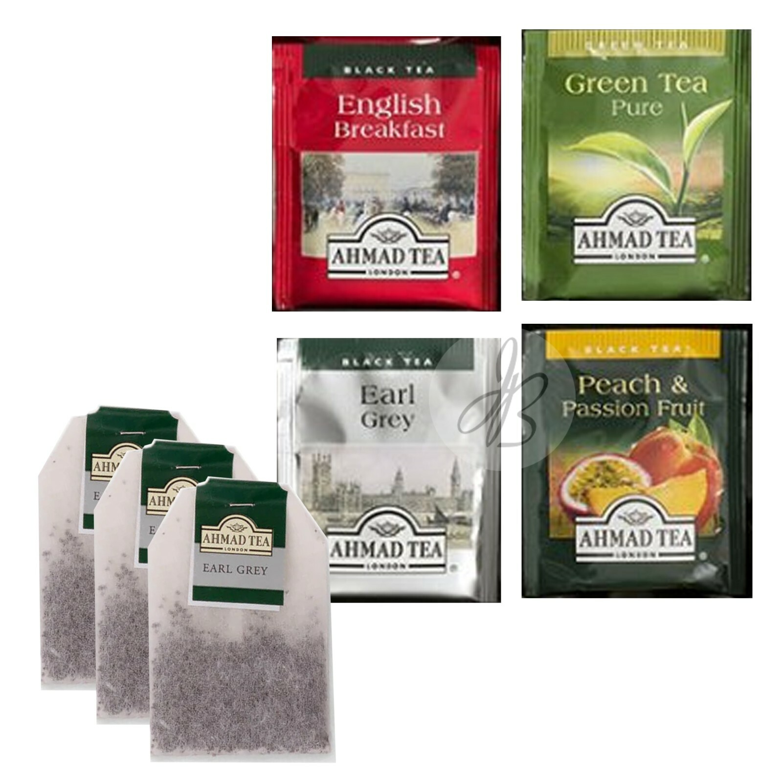 Ahmad Tea London Timeless Collection Quality Ceylon Tea Box with 32 Tea ...