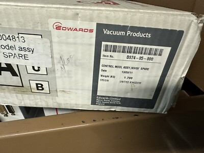 Edwards iXH GV Control Module D37485010 Vacuum Pumps controller D374-85 ...