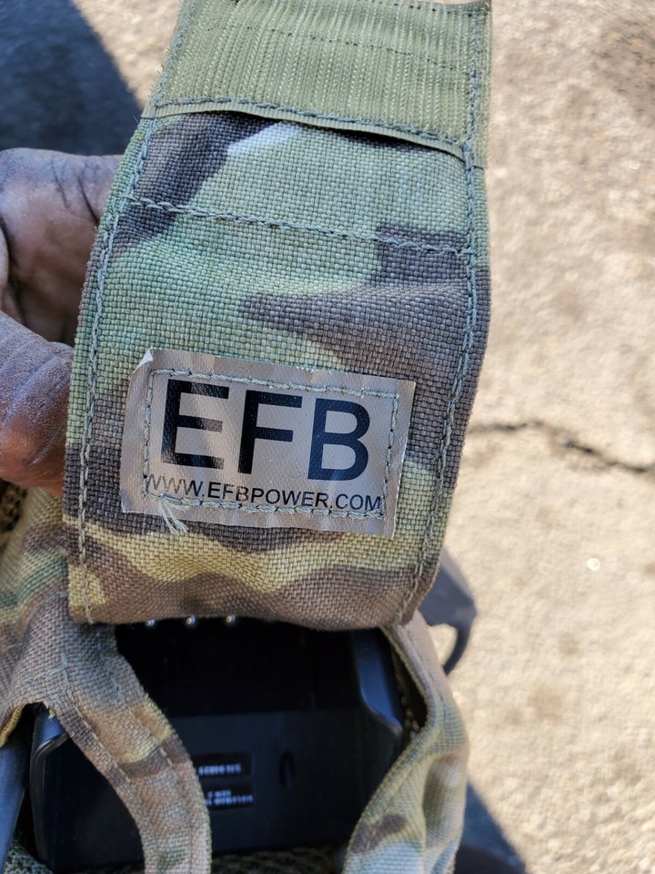 EFB Power Tactical Military Multicam Radio Pouch USGI MOLLE with Radio ...