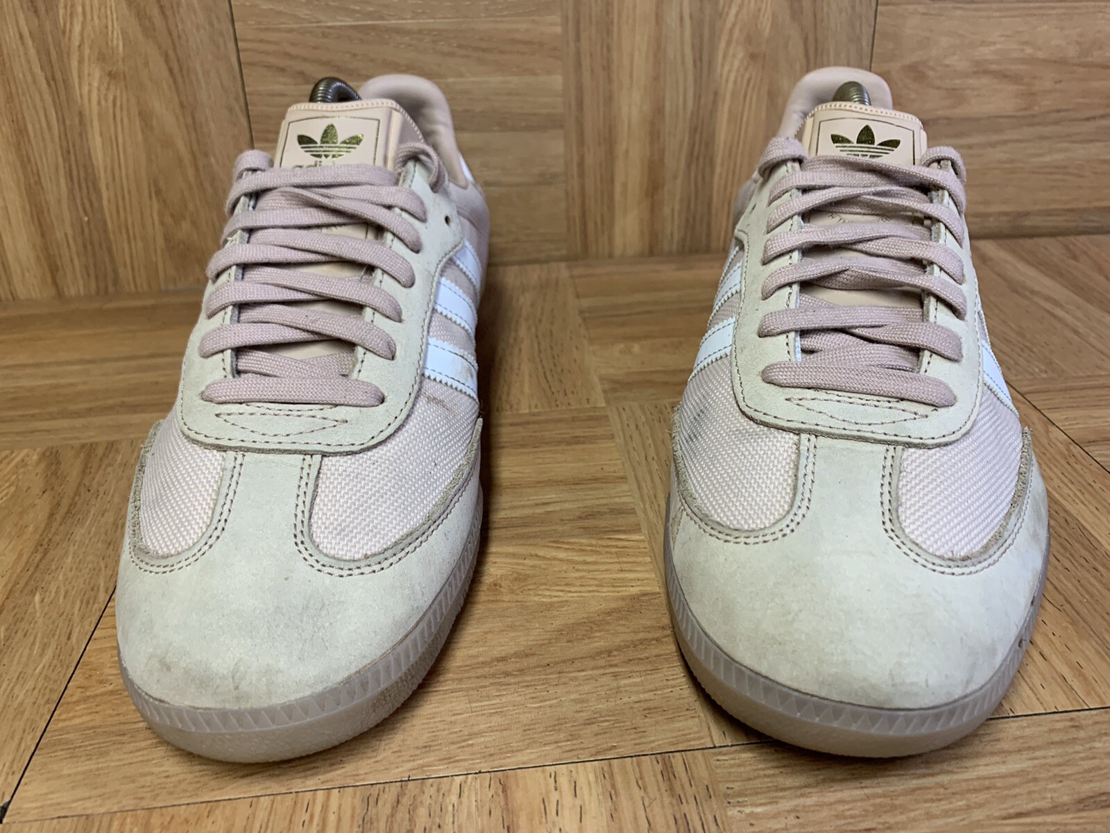 RARE🔥 Adidas SAMBA Peach Sneakers Sz 9 Women's Indoo… - Gem