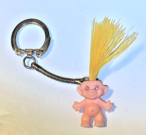 Vintage Troll Keychain Vending Machine Prize Toy Charm Key Ring Gumball ...