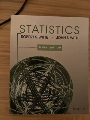 Statistics by John S. Witte and Robert S. Witte (2013, Trade Paperback ...