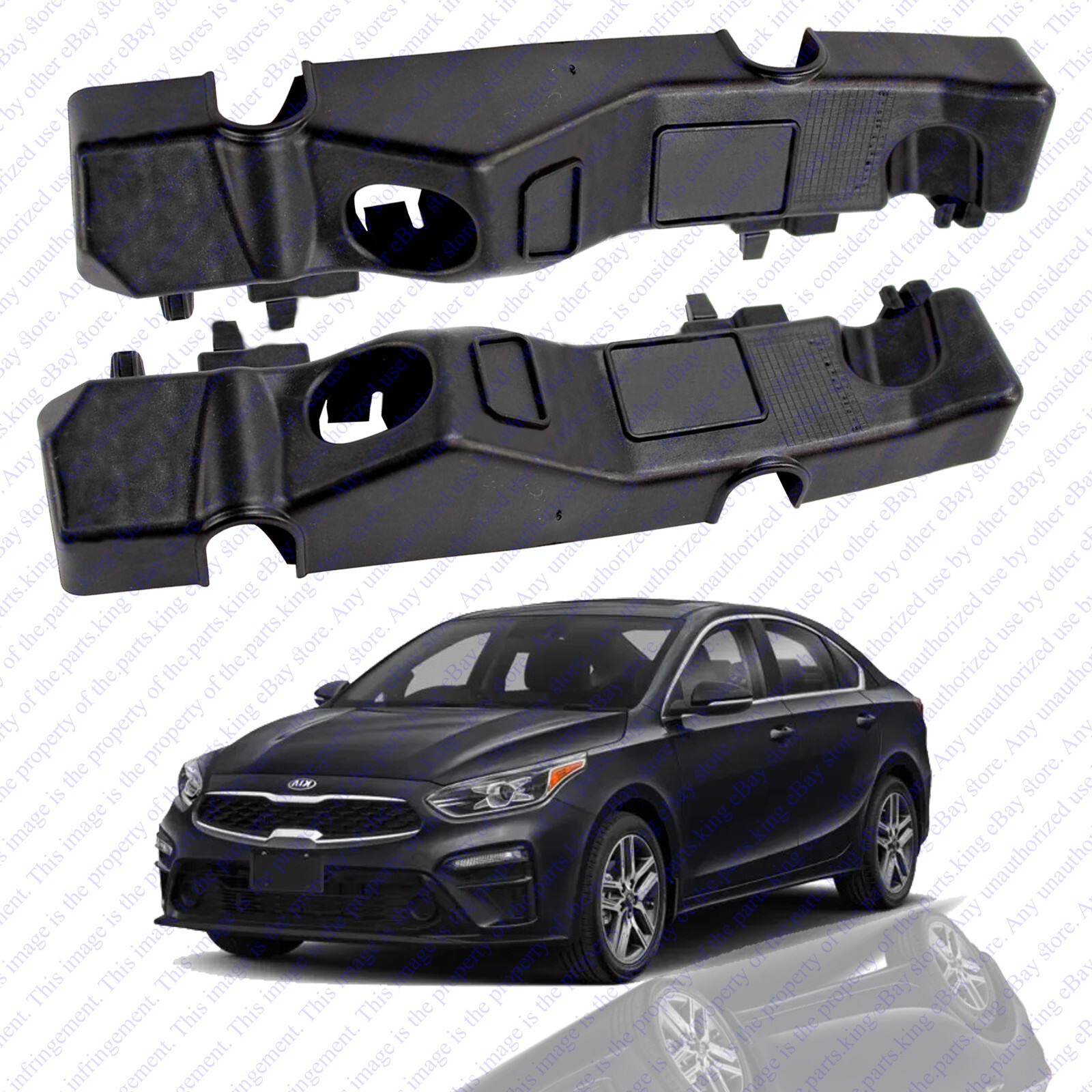 For 2019 2021 kia Forte Front Bumper Bracket Retainers Assembly Set ...