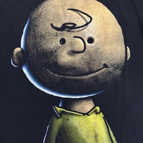 CHARLIE BROWN vintage 90s XL shadow blackout series peanuts snoopy ...