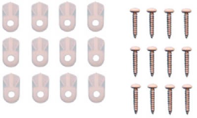 Window-Screen Flush-Panel Clips, White Plastic, 12-Pk. - PL 7738 ...