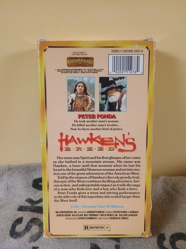 Hawken's Breed (1988) VHS - Peter Fonda, Serene Hedin - Western ...