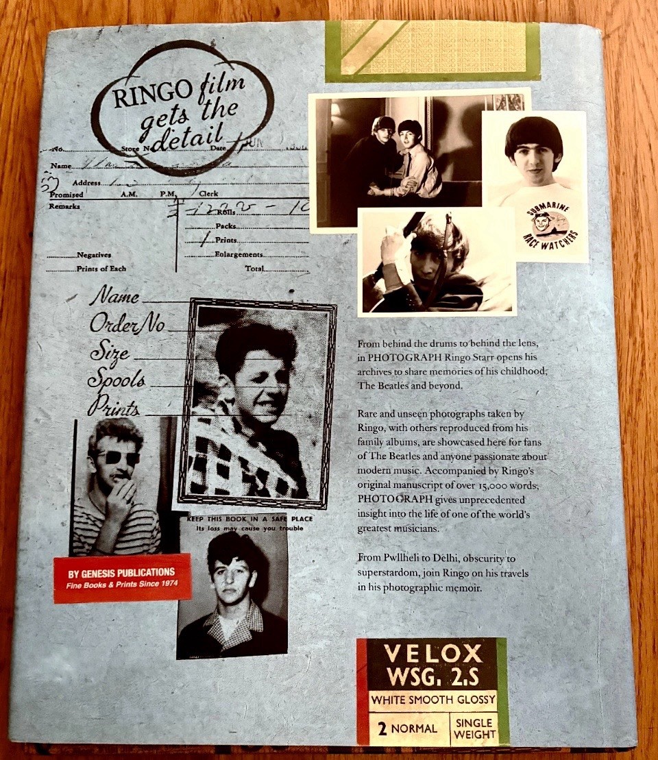 2015 Beatle Ringo Starr Autographed "Photograph" Book, One of 2500 ...