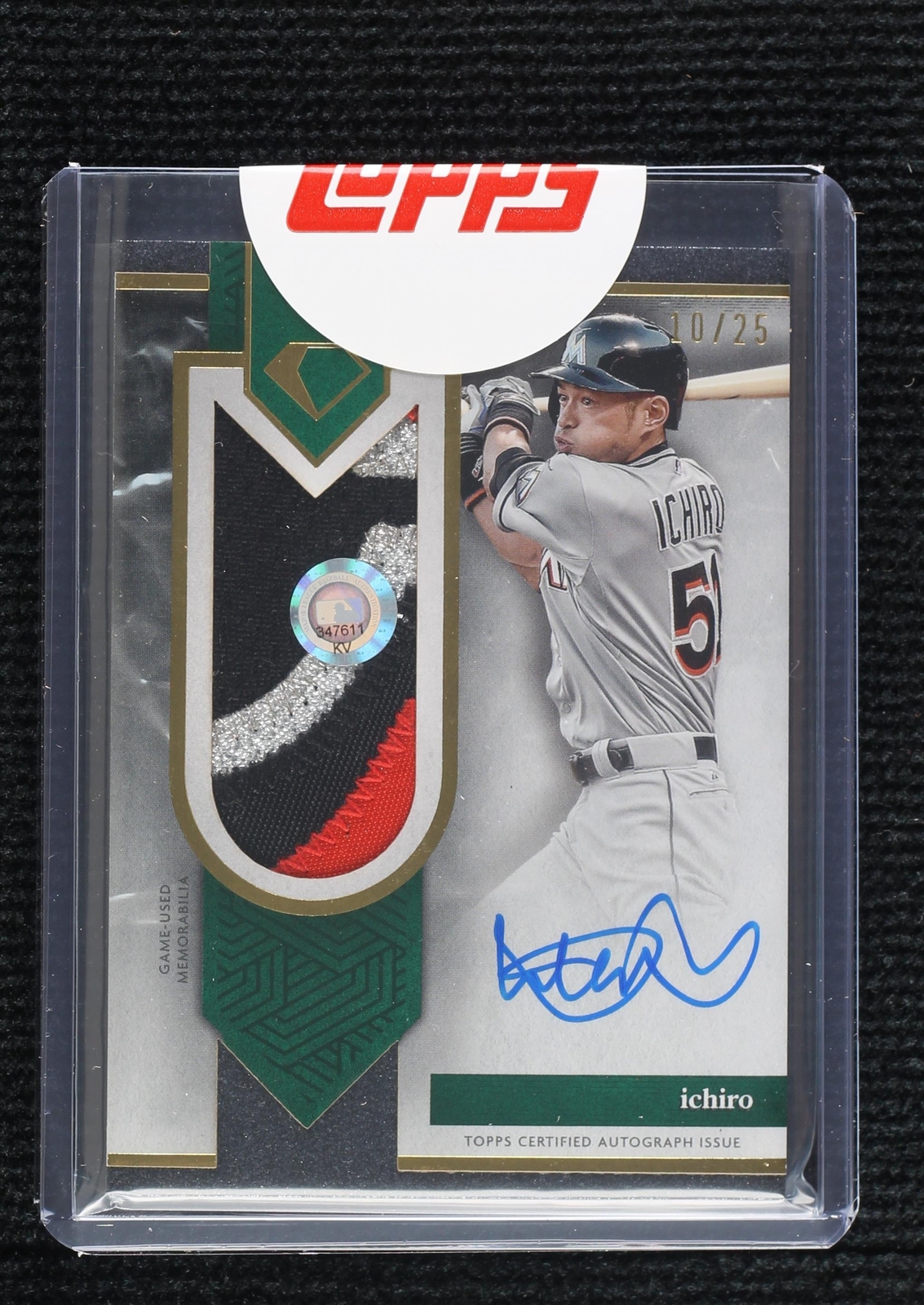 2024 Topps Diamond Icons - Autographed Jumbo Patches Ichiro Suzuki #AJP-I /25 (AU, MEM) for sale ...