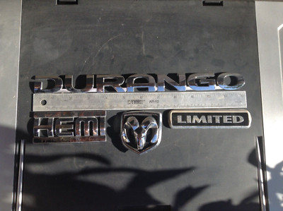 2004 / 09 DODGE DURANGO LIMITED --TAILGATE GATE -CHROME EMBLEM LOGO SET ...