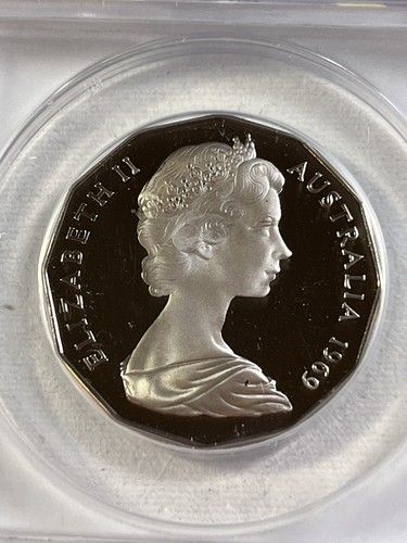 1969 Australia 50 Cents Proof Graded PR 69 DCAM by ANACS Low Mintage | eBay