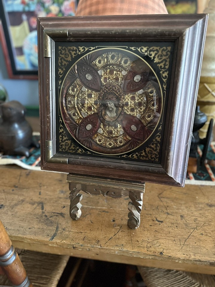 Antique 19Th Century Religious Church Relic Icon Jesus 3 Dimensional | eBay