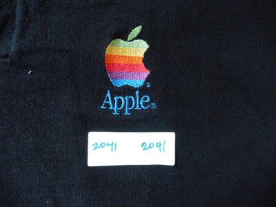 Vintage 90's Apple Computers "Apple" Promo Logo T-Shirt XL Black (not ...