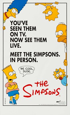 NEW The Simpsons Promotional 1990's Event TV Poster Print Canvas FREE ...