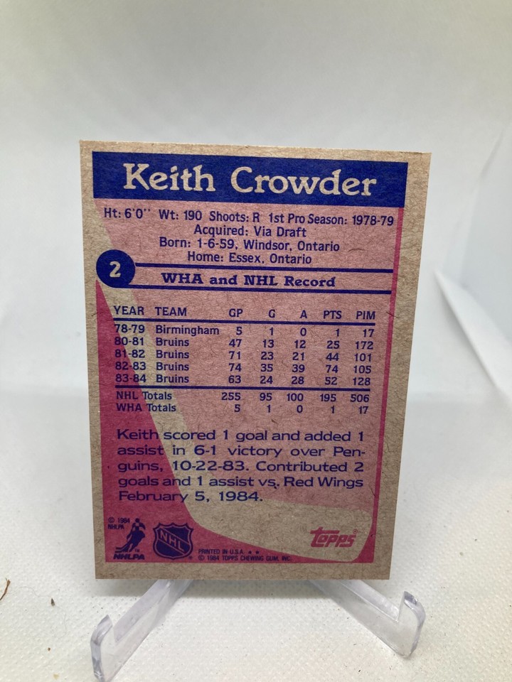 1984 - 1985 Topps Hockey ~ Cards #1 - 164 ~ U Pick Free Shipping!!! | eBay