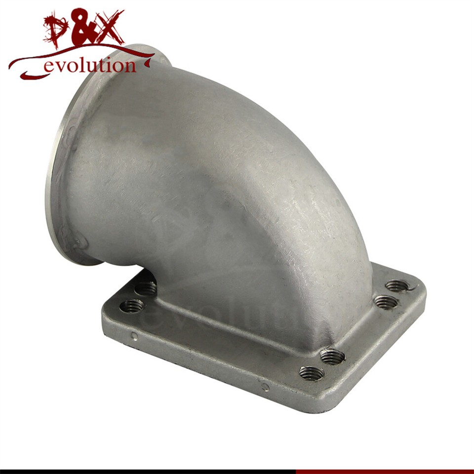 3 in V Band 90 Degree Turbo Elbow Adapter Stainless Steel Turbo Flange ...