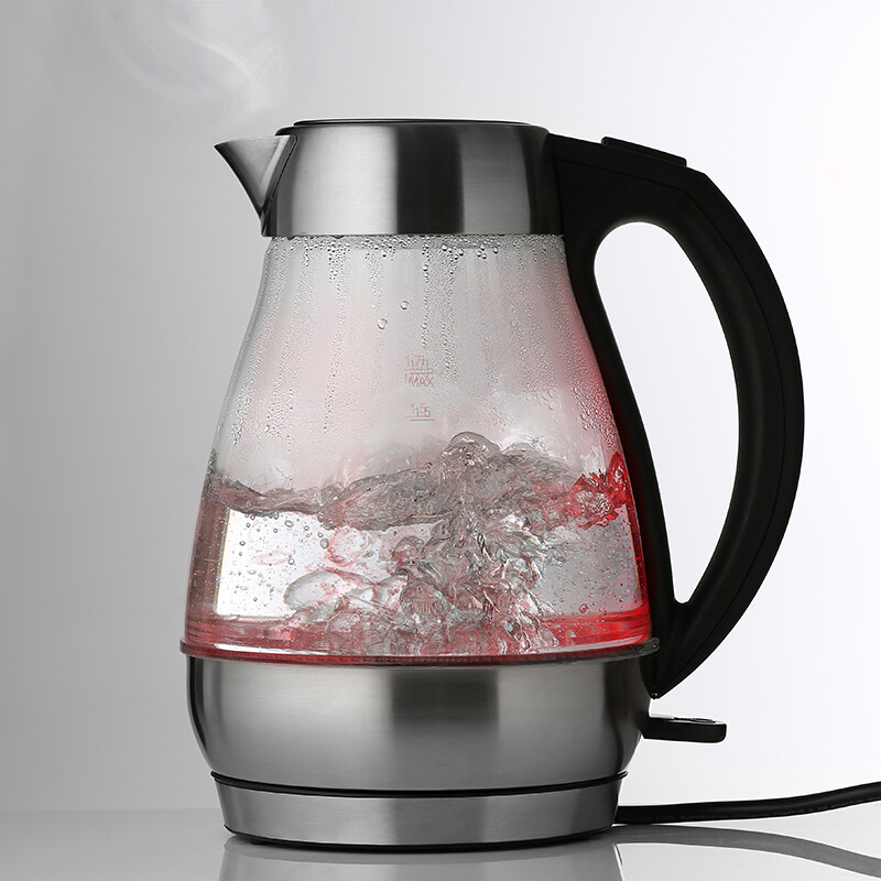 Ovation 2200W Illuminating Blue LED Glass Light Up Electric Jug Kettle ...