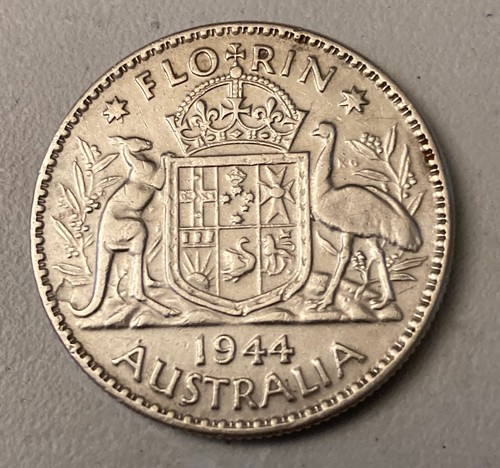 1944 AUSTRALIA FLORIN .925 SILVER COIN | eBay