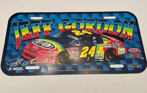 Jeff Gordon #24 NASCAR VINTAGE License Plate MADE IN USA | eBay