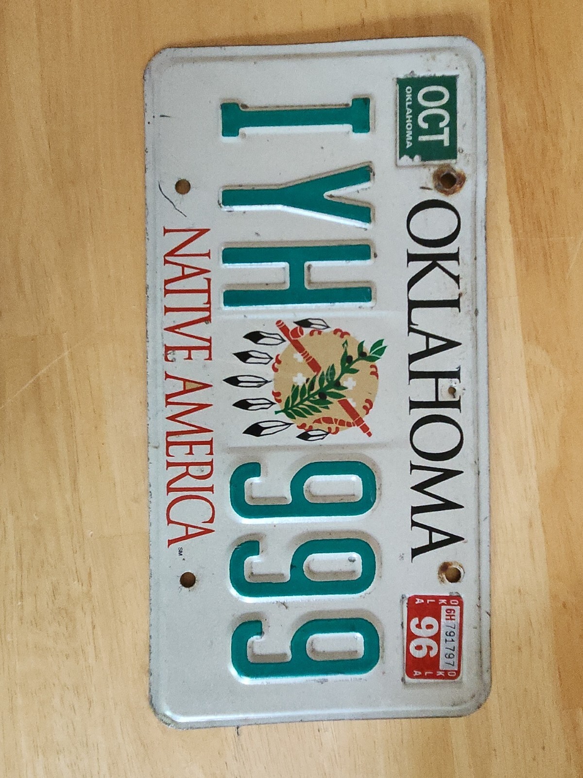 Oklahoma Native American License Plate | eBay