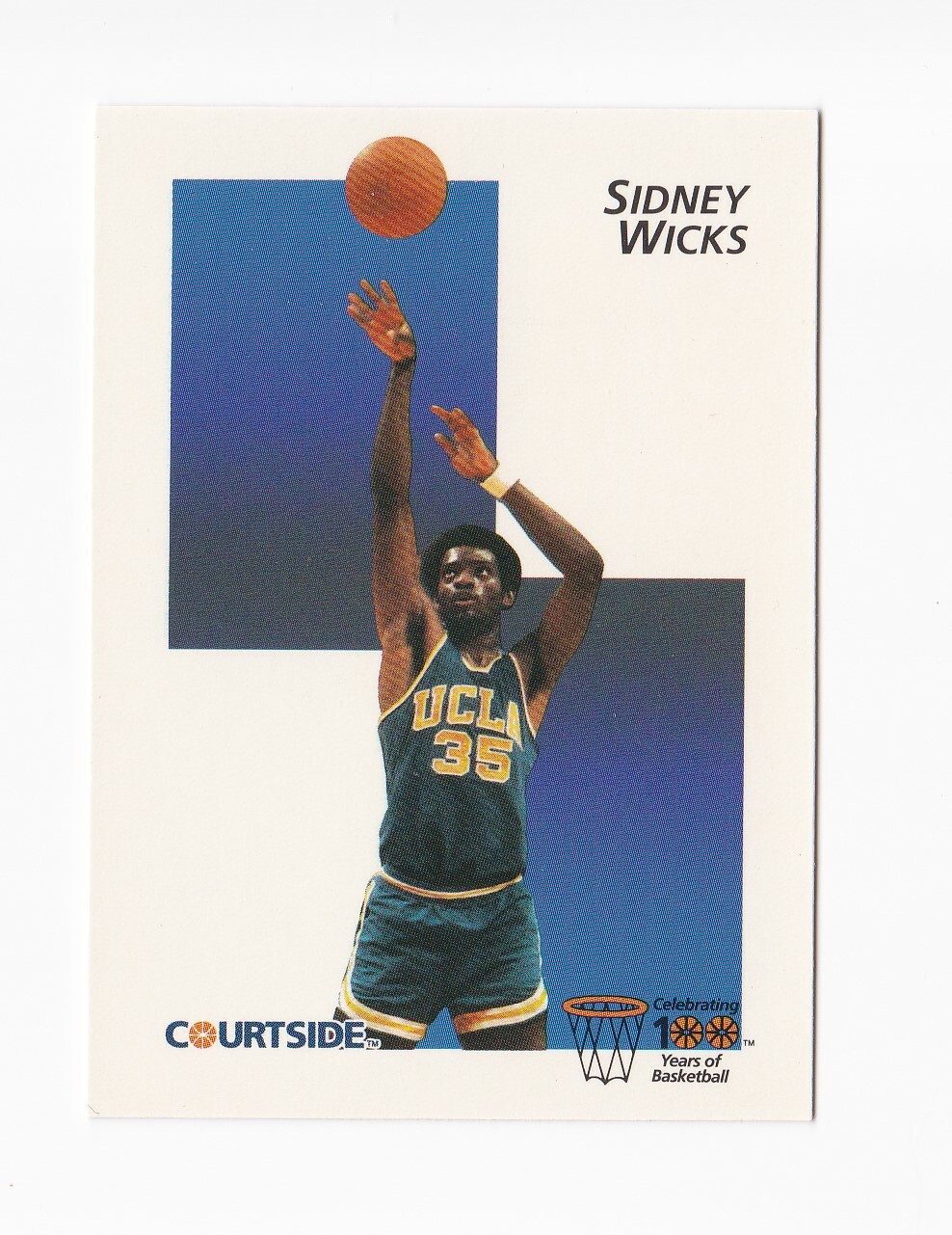 1992 Courtside Flashback #44 Sidney Wicks UCLA Portland Trail Blazers ...