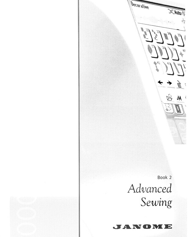 Janome Memory Craft 10000 Advanced Sewing Sewing Machine Instruction ...