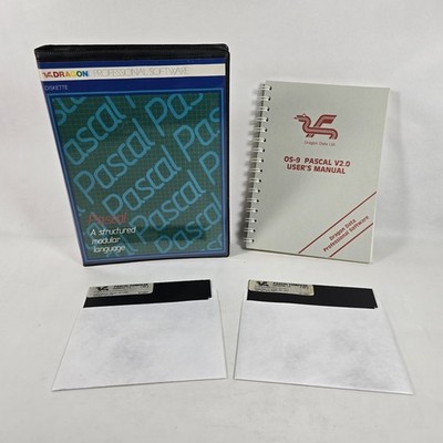 Pascal Dragon Professional Software Dragon 64 Diskette Compiler 0S9 ...