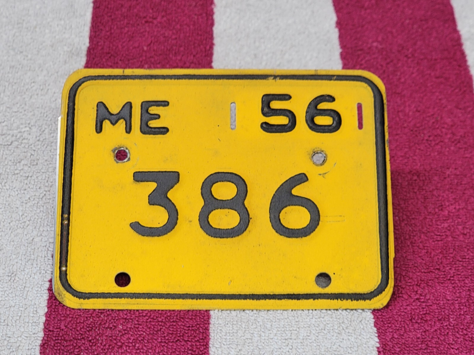 1956 Maine Motorcycle License Plate | eBay