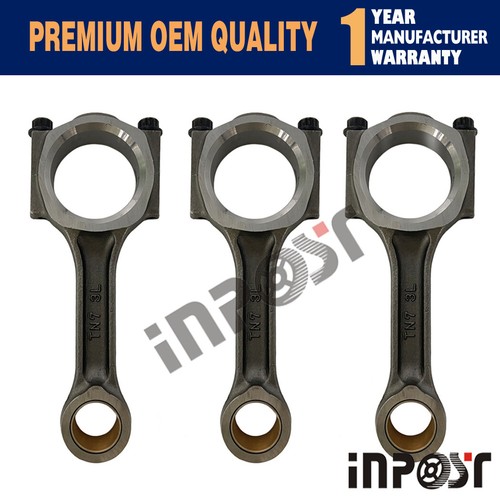 3PCS Connecting Rod for Yanmar 3TNV82 3TNV82A 3D82 3D82AE 719810-23100 ...