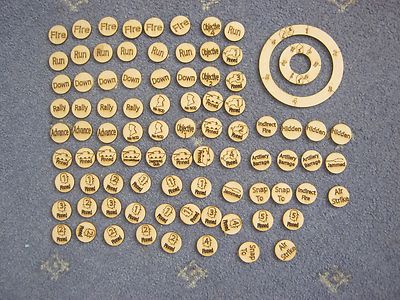 25mm Bolt Action Tokens & Templates for 2nd Edition Warlord Games New ...