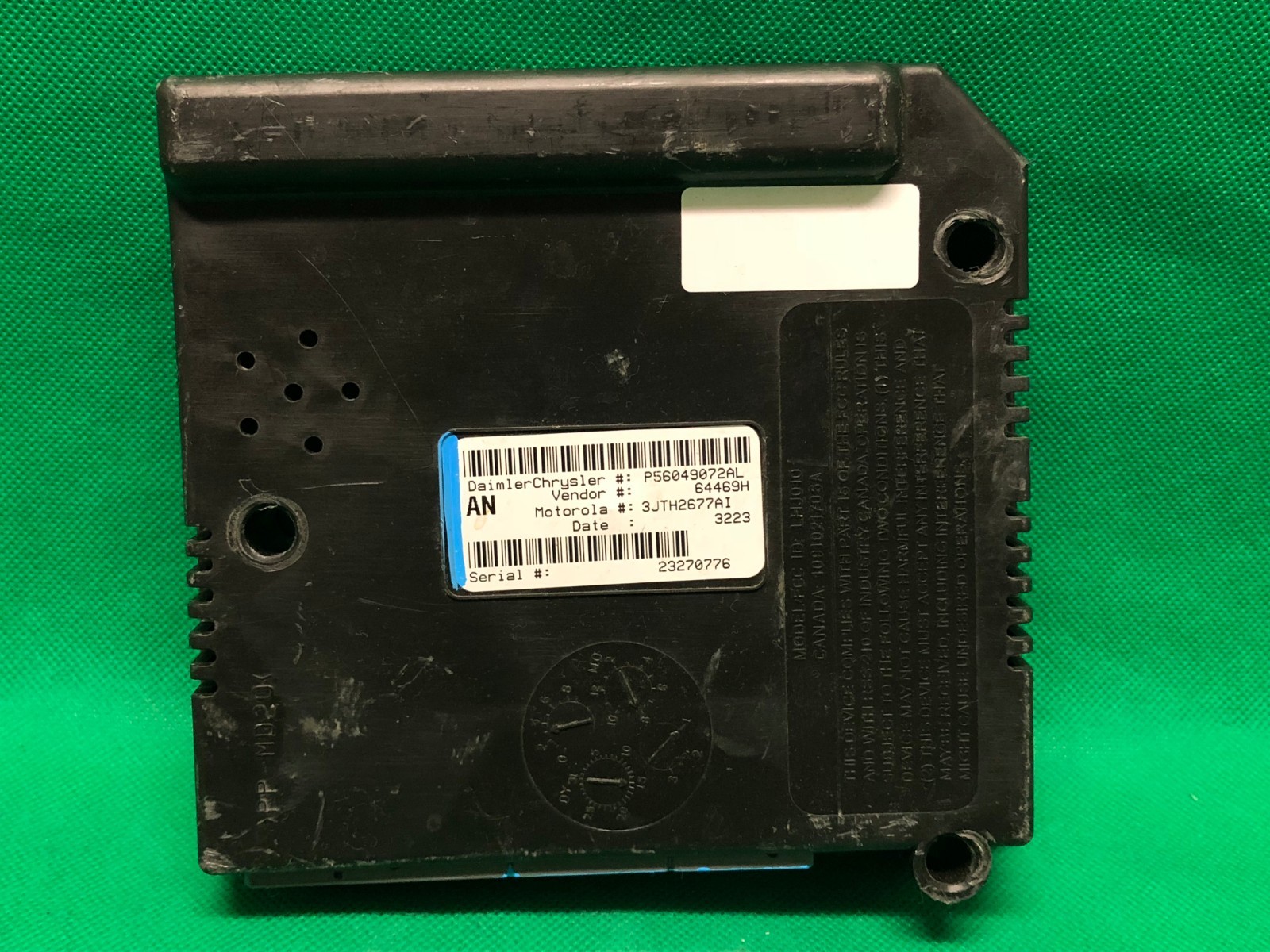 2001 DODGE DAKOTA CTM CENTRAL TIMING MODULE UNIT CTU OEM BCM ...