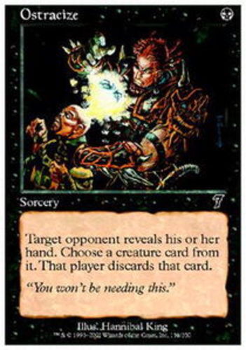 MTG: Ostracize [Moderately Played] 7th Edition Magic the Gathering CCG ...