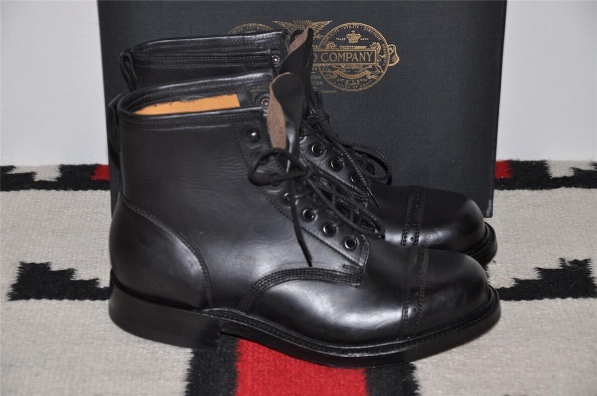 Ralph Lauren RRL Bowery Made In England Black Leather Ankle Ralph Lauren RRL Bowery Made In England Black Leather Ankle