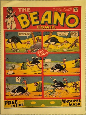 Vintage Reprint Of The Beano Comic No.1 July 30th, 1938 - 1968 1st ...