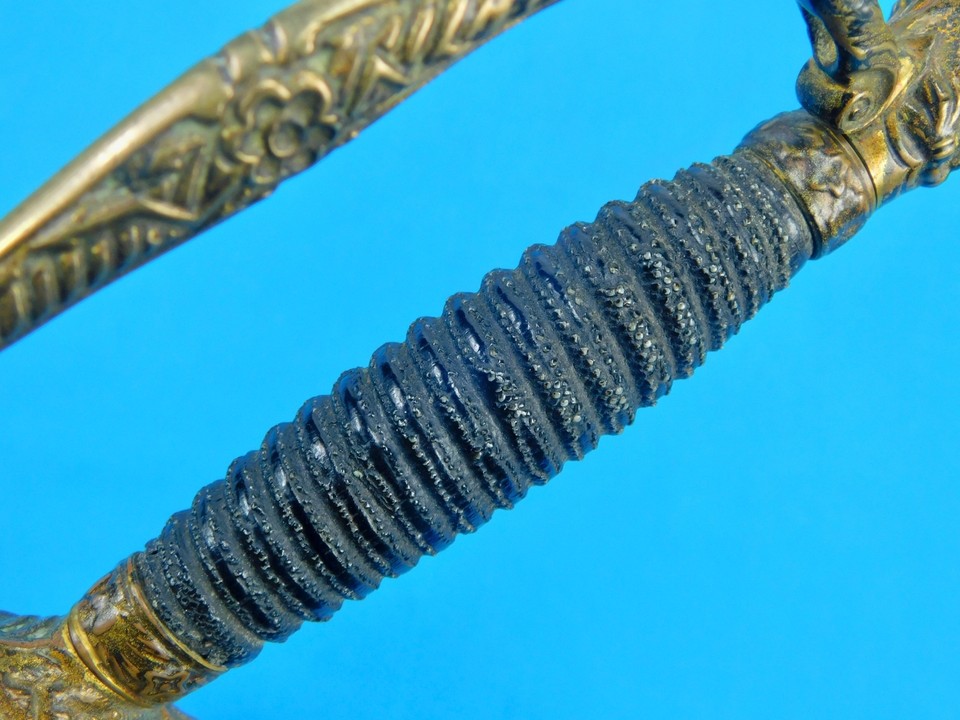 Antique US Model 1860 Springfield Armory SA Officer's Engraved Sword w ...