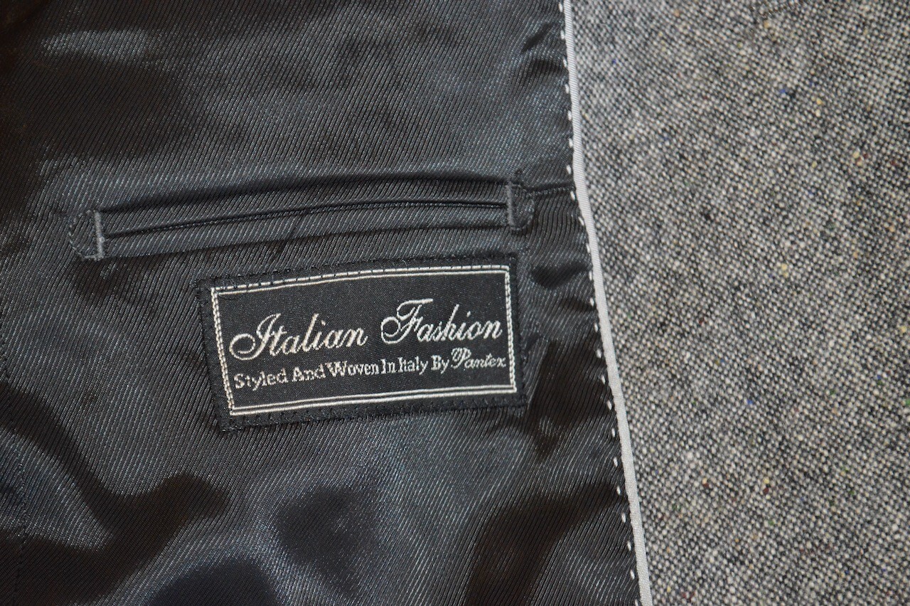 $550 NWT PAUL FREDRICK 40R eu50 Gray Donegal Tweed men 3 piece country ...