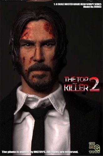 1/6 Killer Head Sculpt Keanu Reeves Battle Damaged Ver.Head Model Toys ...