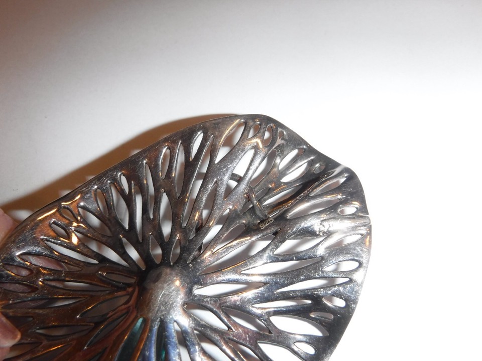 Hagit Gorali Israel Sterling 925 Openwork Pendant Kalos Lily Design ...