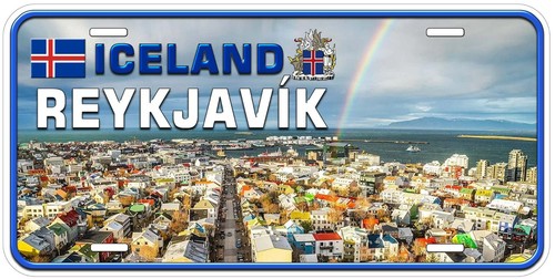 Reykjavík Iceland TAG02 Novelty Car License Plate | eBay