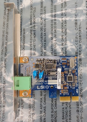LSI Concorde 56k Mbps PCIe x Data/Fax Modem 503095-001 | eBay