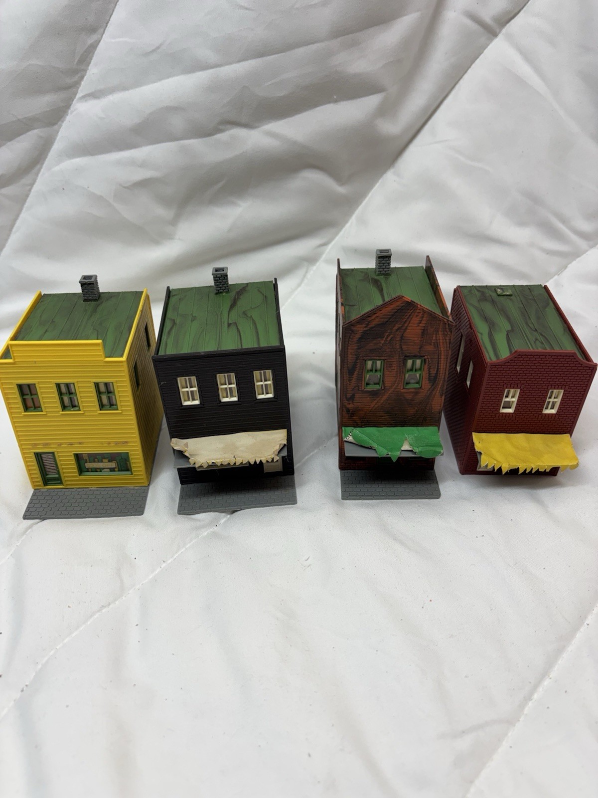 Lot of 4 Ho Scale Train Garden Buildings Build Up KIT for Train Layouts ...