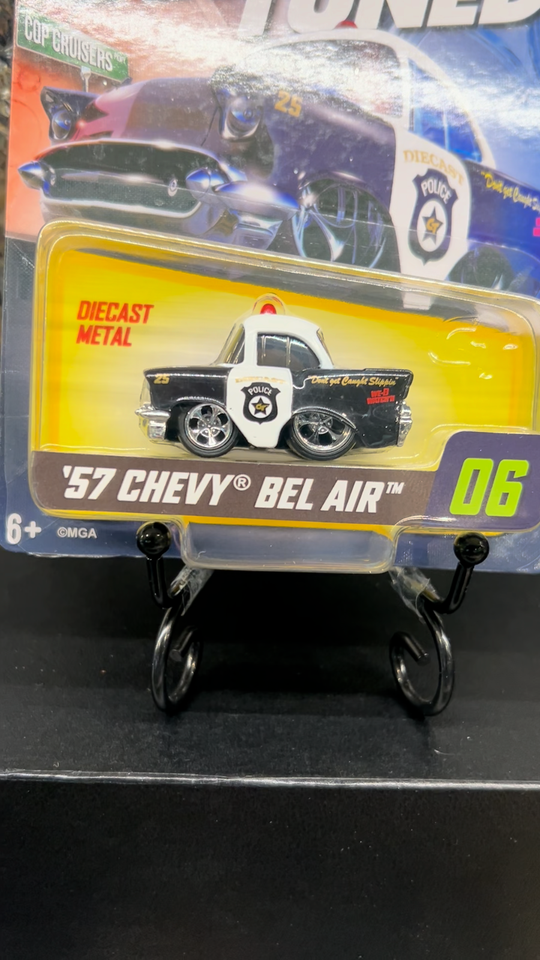 🔥 2025 MGA Car Tuned '57 Chevy Bel Air Police Car Series 8 #06 COP ...