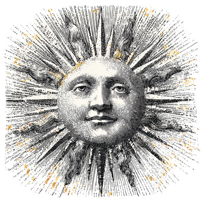 Sun Illustration Vinyl Car Decal Sticker – Waterproof & UV-Resistant | eBay